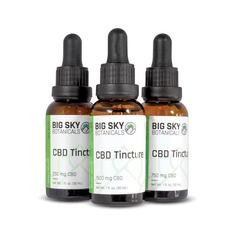 Broad Spectrum Cbd Oil Tincture Thc Free Big Sky Botanicals