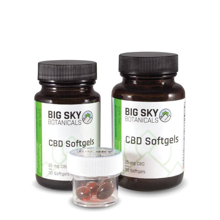 Broad-Spectrum CBD Softgels - Water-Soluble, Nanoemulsified - Big Sky Botanicals